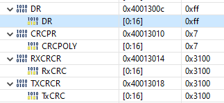 SPI crc error every time - STMicroelectronics Community