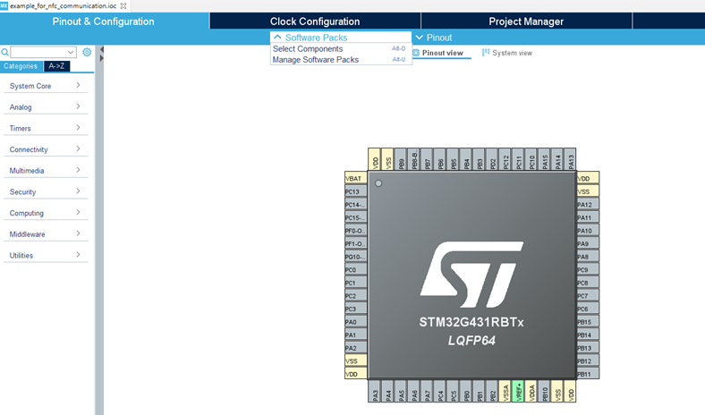 Solved: Load nfc 25r3916 example project on kit eavualtion... - STMicroelectronics Community