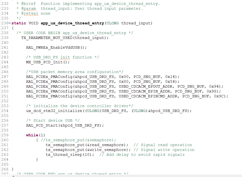STM32H563ZI: implement USB CDC communication using... - STMicroelectronics Community