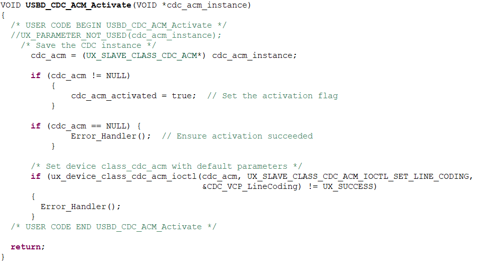 STM32H563ZI: implement USB CDC communication using... - STMicroelectronics Community