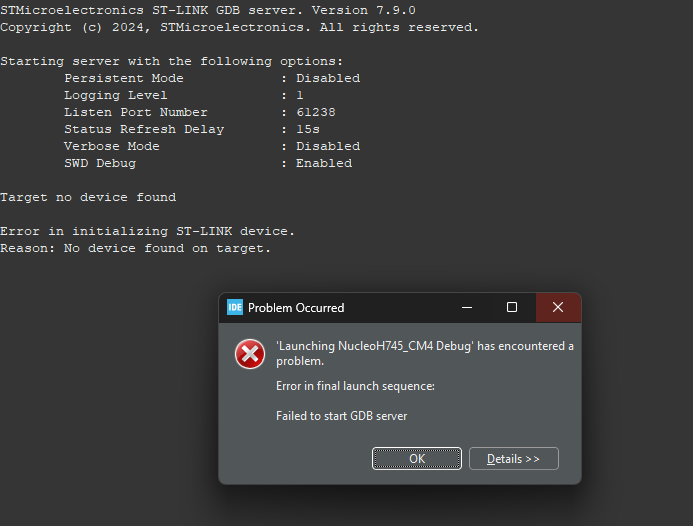Solved: Boot Issue with CM4 - STM32H745ZIT6 - STMicroelectronics Community