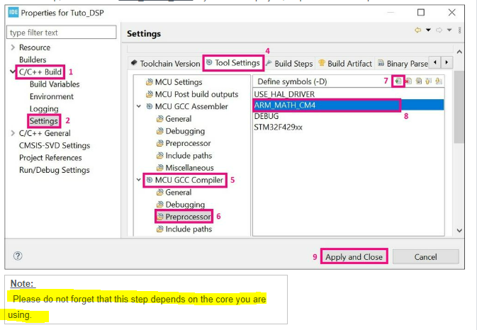 Solved How To Use Cmsis Dsp Armmathh With Stm32h742 Stmicroelectronics Community