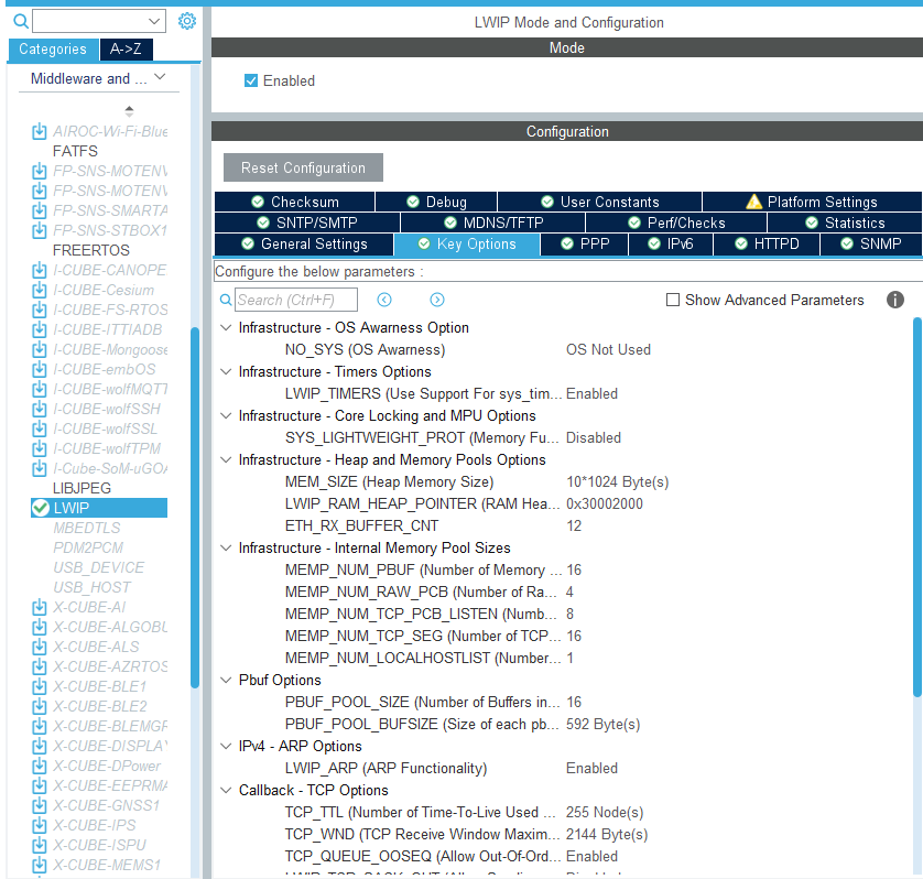 LwIP Assertion Failed: "mem_free: illegal memory ...