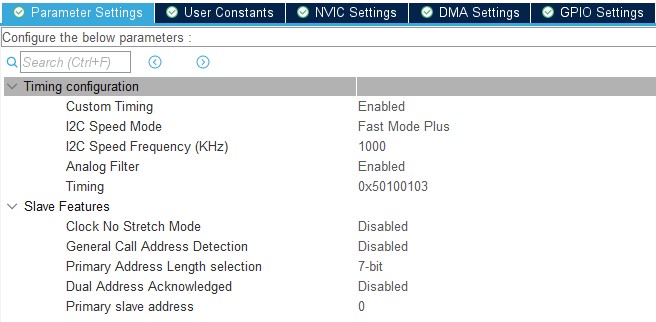 I2C Timing Configration - STMicroelectronics Community