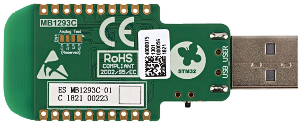 Programming the WB55CG USB dongle with ST-LINK V/2 ...