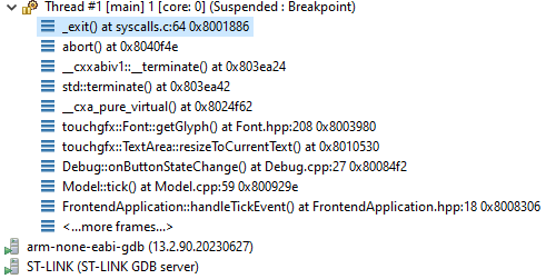 Solved: Changing scene in Model.cpp fails - STMicroelectronics Community
