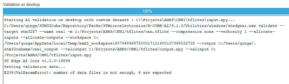 Solved X Cube Ai 910 Data File Failed In Validation