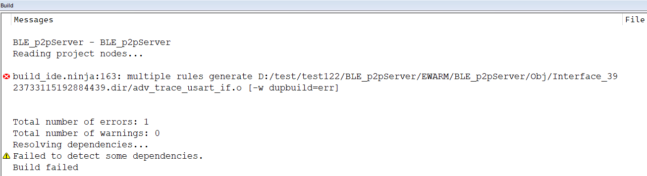 Solved: BLE_p2pServer build fail with NUCLEO-WBA55CG board ...