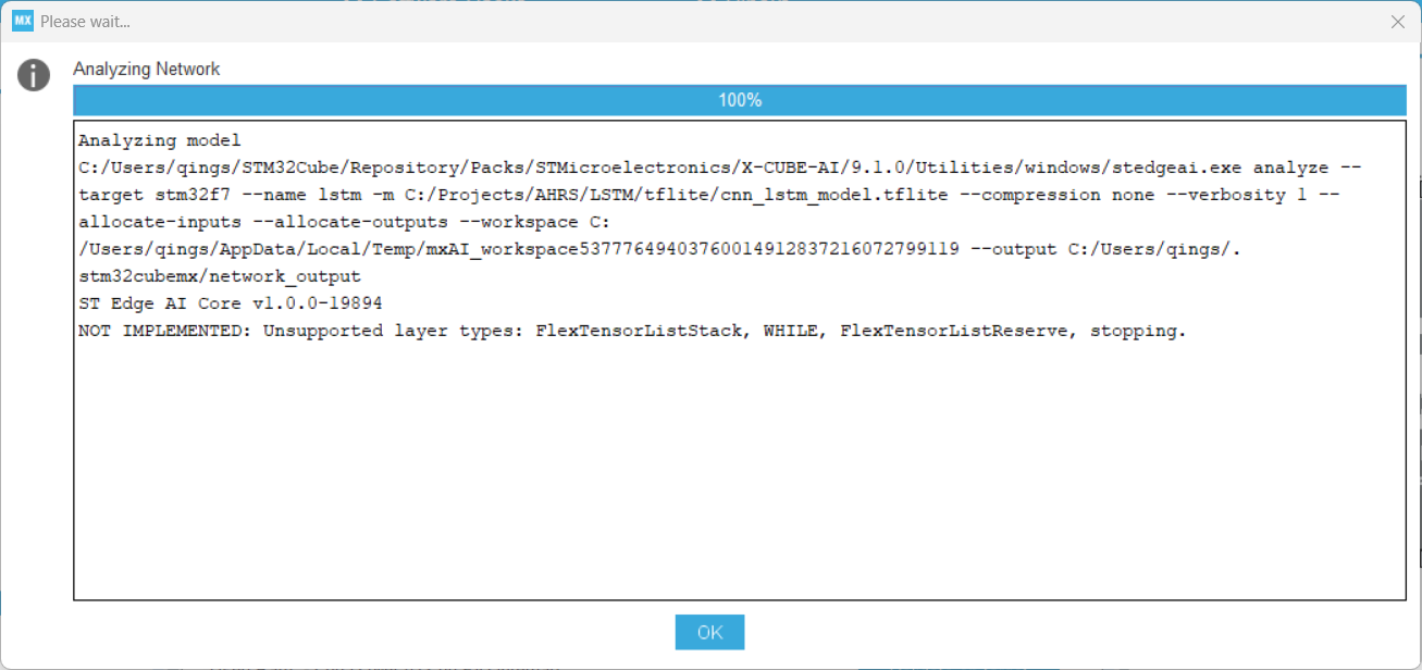 Solved: X-Cube-AI >> CNN+LSTM: NOT IMPLEMENTED: UNsupporte... - STMicroelectronics Community