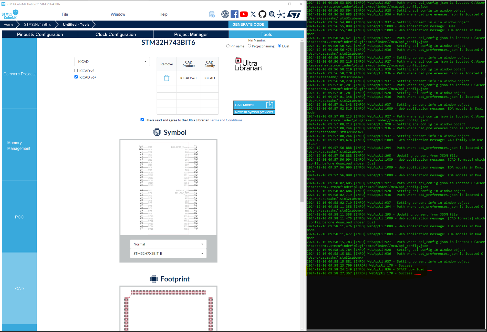 Solved Stm32cubemx Cad Export Fails Stmicroelectronics Community 6482