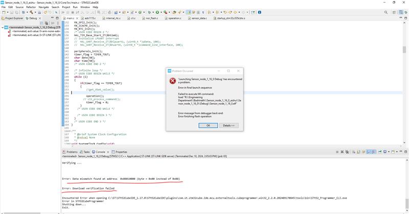 Data Mismatch Error While Downloading To Stm32u5 Stmicroelectronics Community
