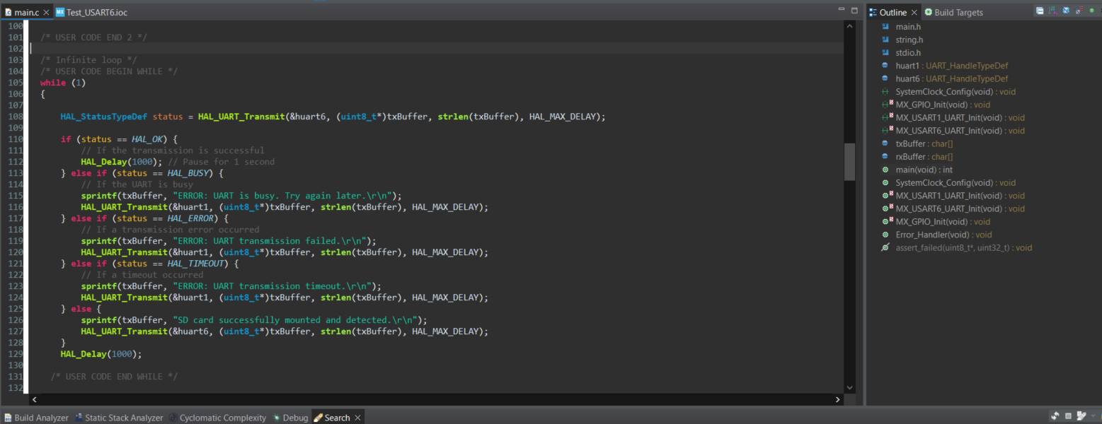 Solved: Issue with USART6 on STM32F7508-DK - Unable to Tra... - STMicroelectronics Community