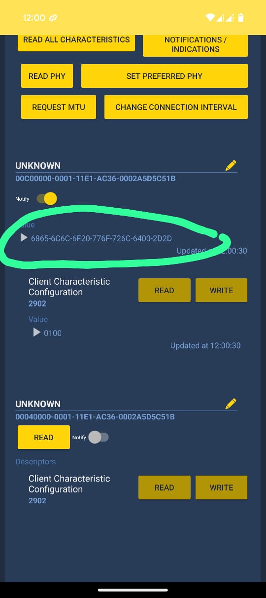 Send A String To A Generic Ble Android App From St Stmicroelectronics Community