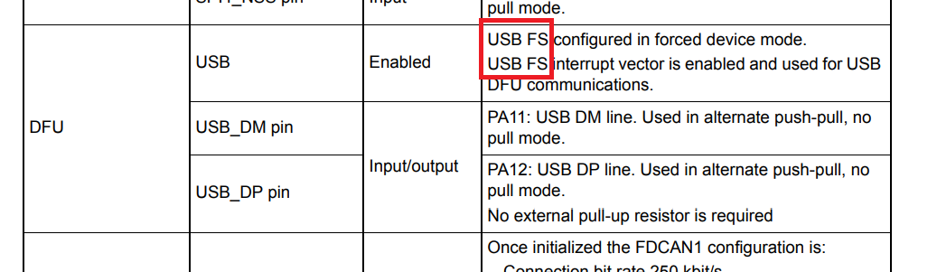 Solved: STM32H74xxx/75xxx configuration DFU Mode - STMicroelectronics Community