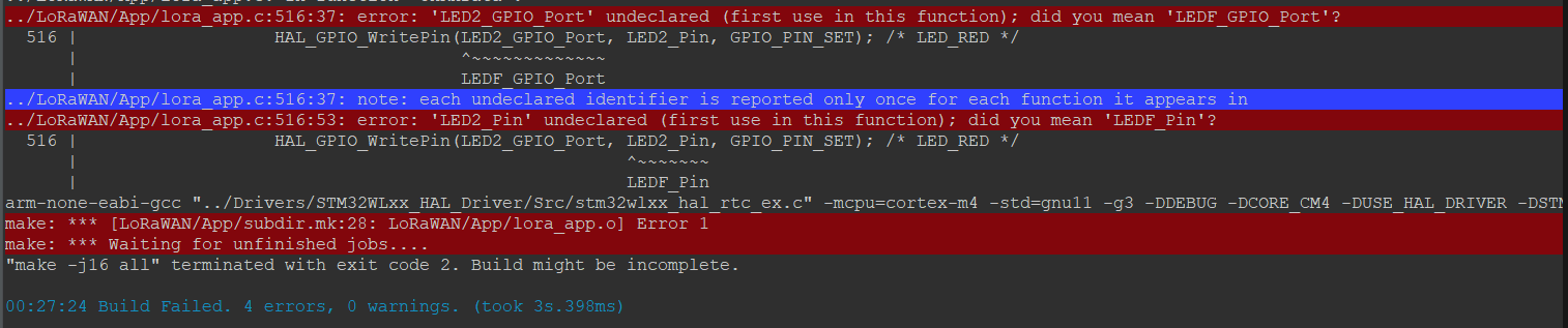Unable to use CubeMX to generate code for LoRa Wio ... Unable to use CubeMX to generate code for LoRa Wio ...