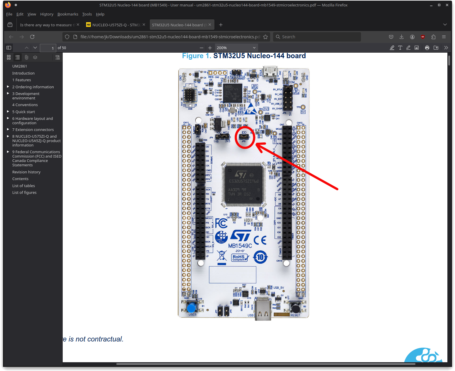Solved: Is there any way to measure the current on STM32U5... - STMicroelectronics Community