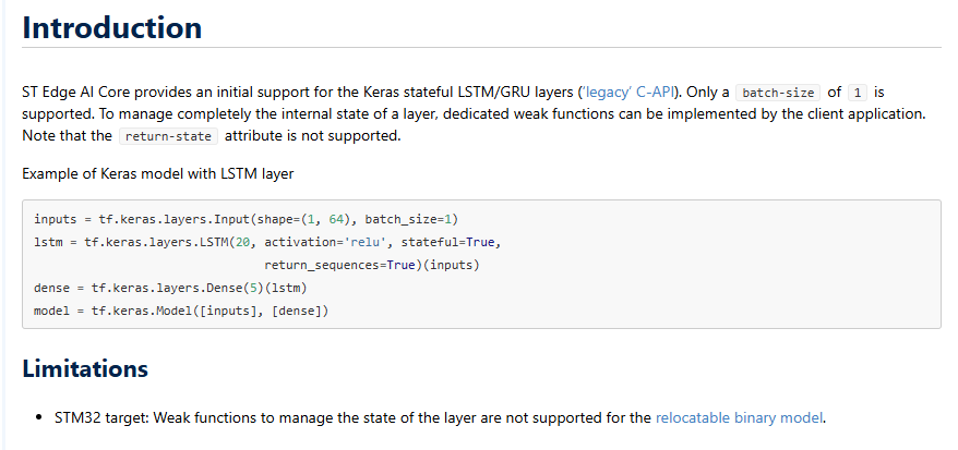 Solved: Error analysing LSTM model using X-Cube-AI: ""NOT ... - Page 2 - STMicroelectronics ...