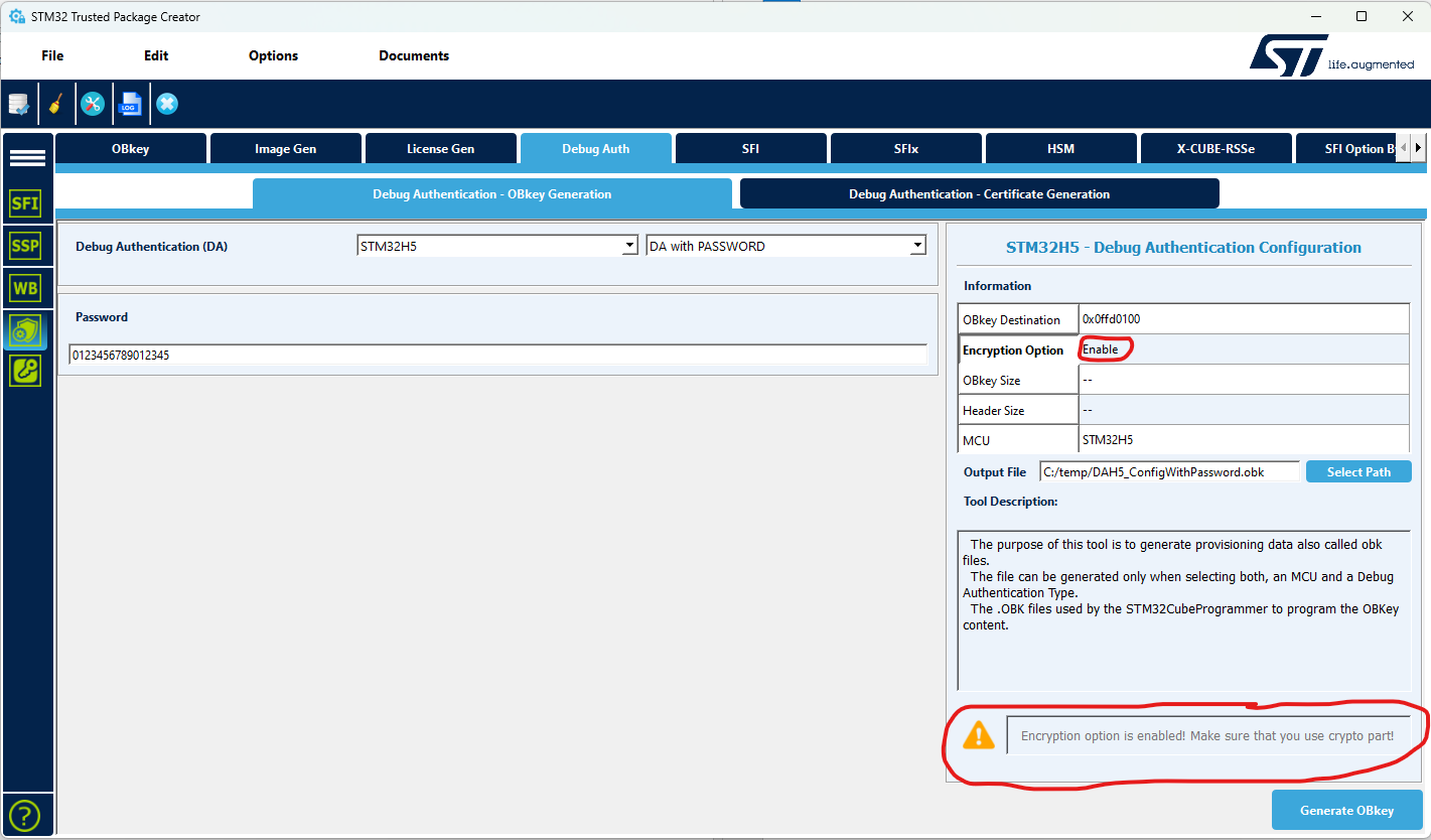 Solved Could Not Disable Encryption In Stm32 Trusted Pack 2585