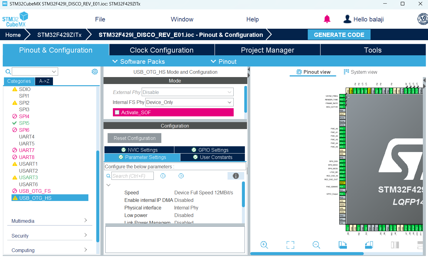 Solved: The USB interface may interfere with the QVGA disp... - STMicroelectronics Community