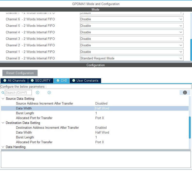 Solved Stm32u575 Gpdma1 Configuration Problem Stmicroelectronics Community