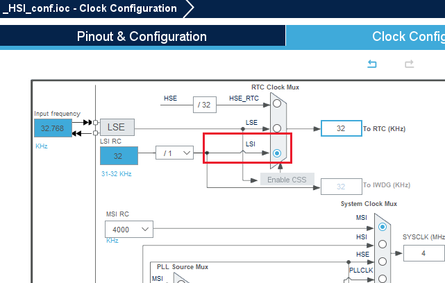how to configure HSI in STM32L5... - STMicroelectronics Community