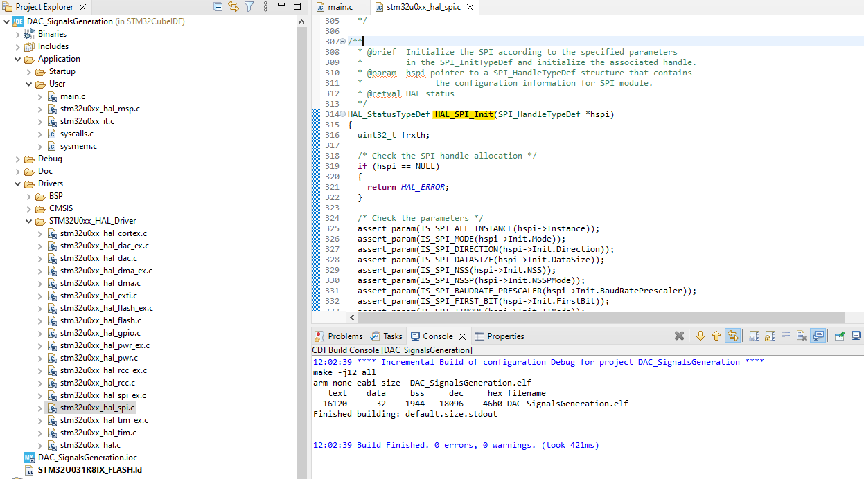 Solved Stmcubeide Wont Include Spi Hal Driver Stmicroelectronics Community