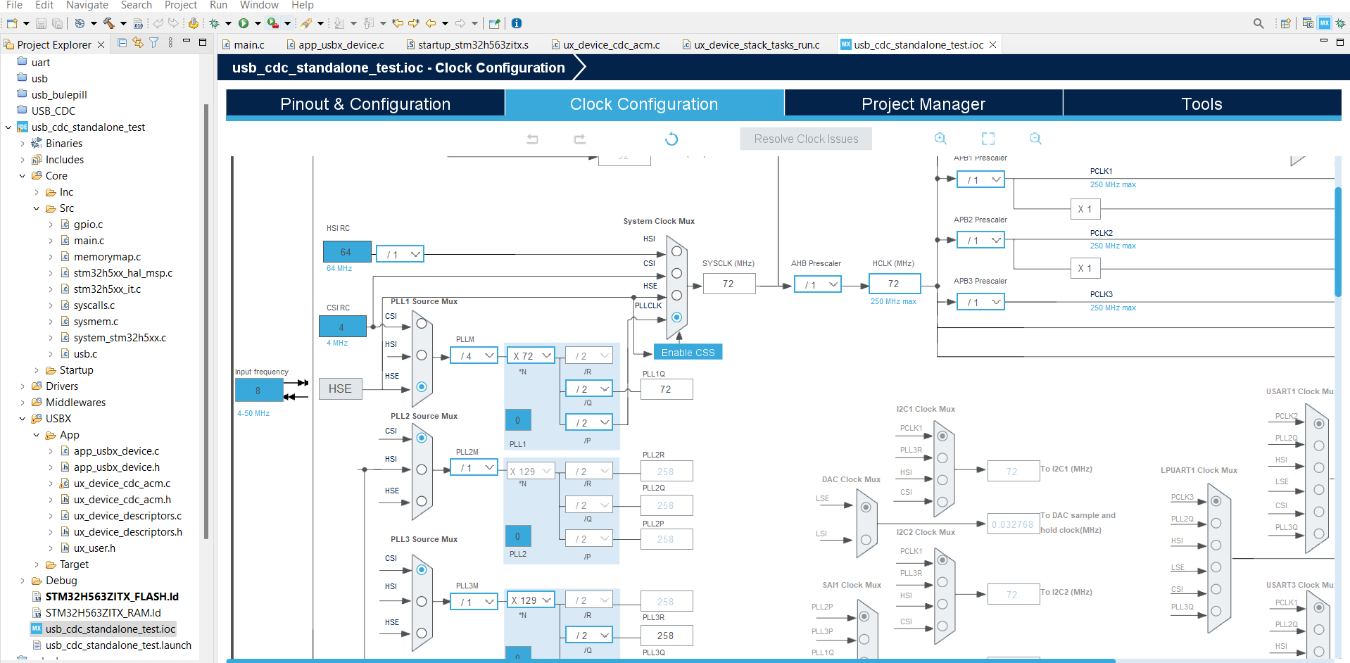 Usb Cdc Acm In Standalone Mode Using Stm32h563zi B Stmicroelectronics Community 7399