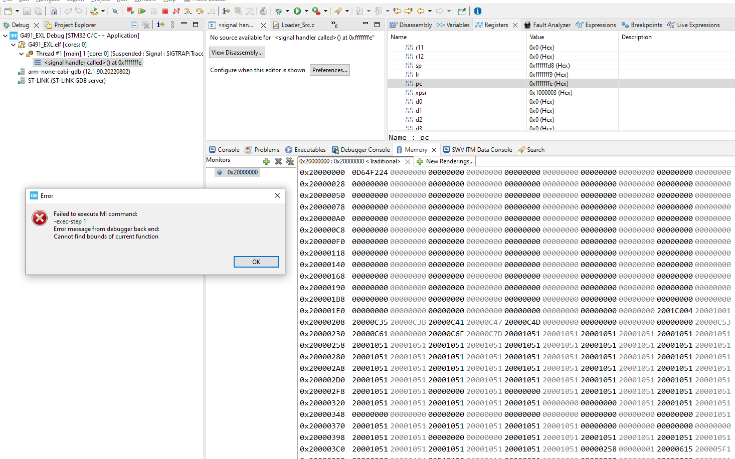 Stm32g491 Does Not Start From Ram In Debug Mode Page 2 Stmicroelectronics Community 