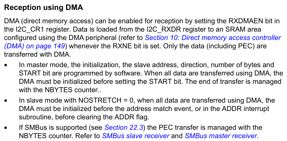 Solved: I2C DMA endless while loop. - STMicroelectronics Community