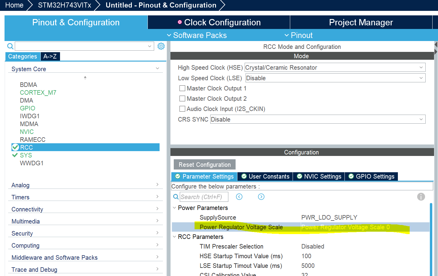 Solved Stm32h743 Hclk3 Frequency Error In Clock Configura Stmicroelectronics Community