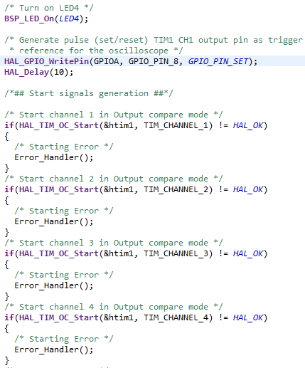Solved: TIM_OCActive example, setting TIM1 CH1 output pin ... - STMicroelectronics Community