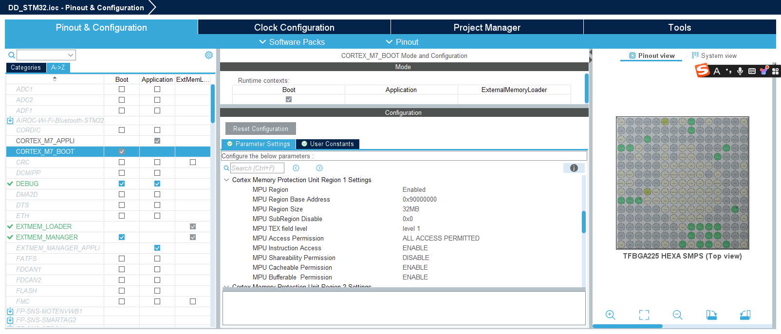 Solved: Unable to access external storage 0x90000000 but d... - STMicroelectronics Community
