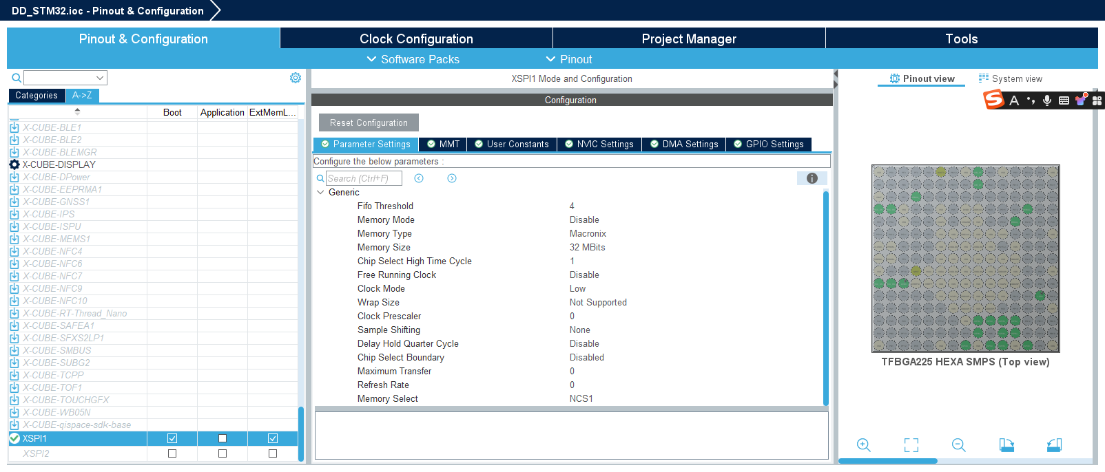 Solved: Unable to access external storage 0x90000000 but d... - STMicroelectronics Community