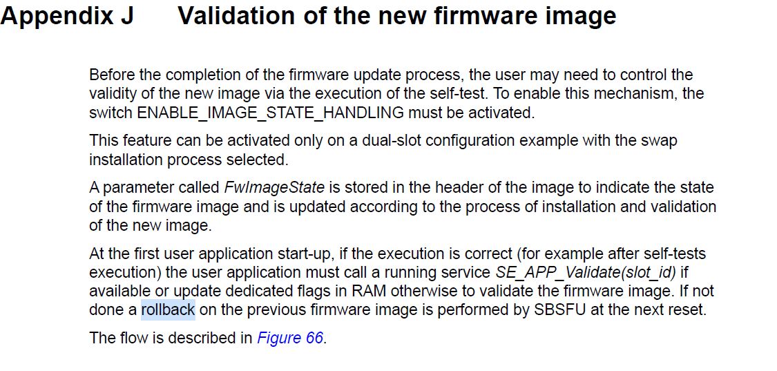 Solved: SBSFU Rollback with stm32L476RG - STMicroelectronics Community