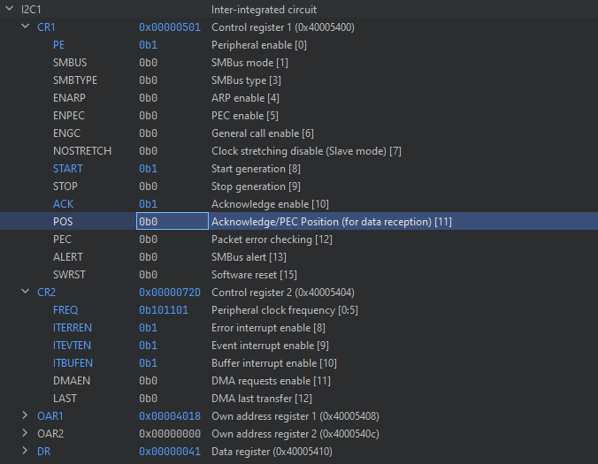 I2C start condition not generating and unknown err... - STMicroelectronics Community