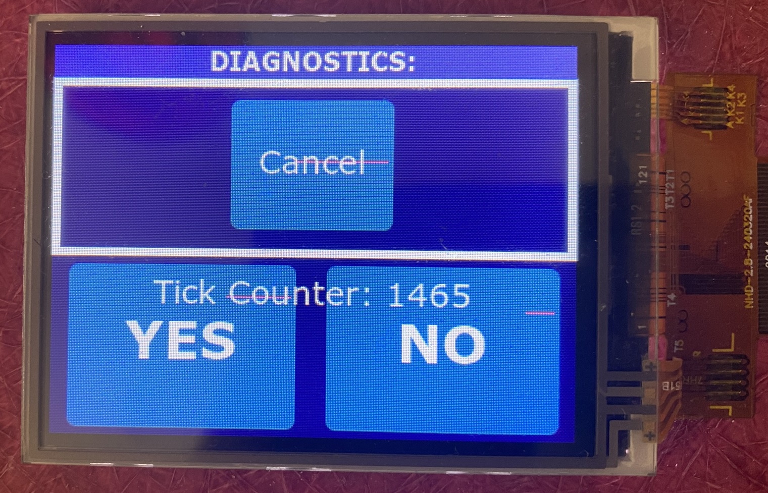Weird horizontal artifacts in touchGFX buttons - STMicroelectronics Community