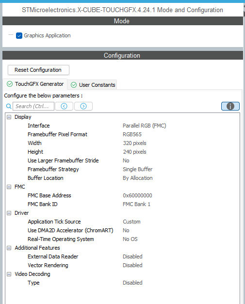 Weird horizontal artifacts in touchGFX buttons - STMicroelectronics Community