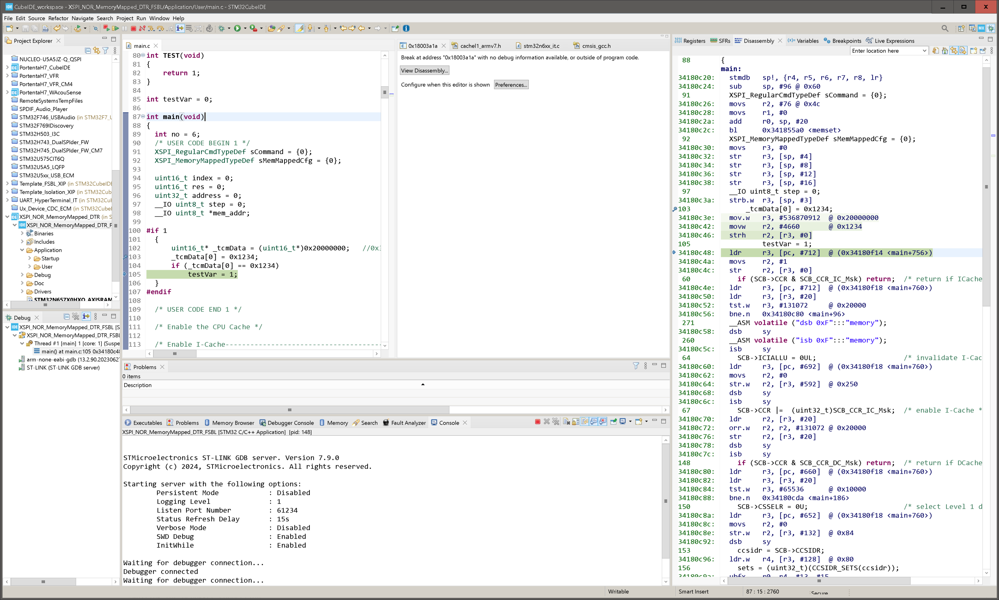 Solved: STM32N6 Hard_Fault when accessing TCM - STMicroelectronics Community