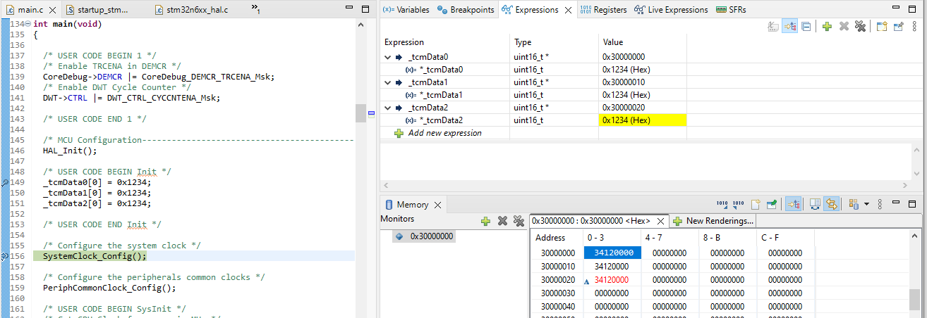 Solved: STM32N6 Hard_Fault when accessing TCM - STMicroelectronics Community
