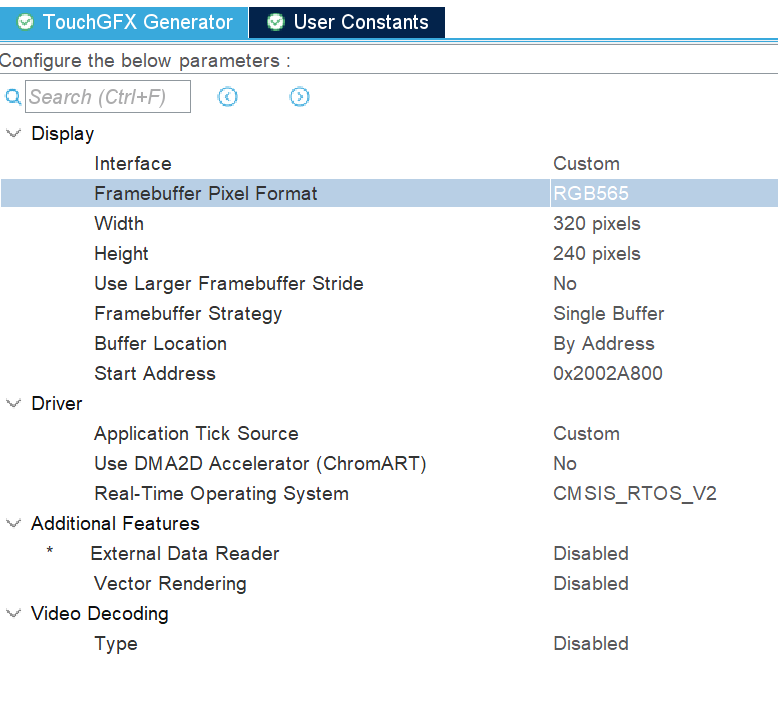 Solved Touchgfx Not Updating Framebuffer Or Not Running Stmicroelectronics Community