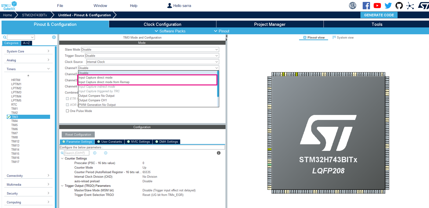 Input Capture Unit Configuration Using Stm32cubeid Stmicroelectronics Community 2345