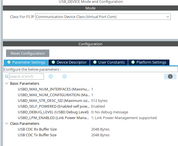 USB CDC on NUCLEO-G491RE - STMicroelectronics Community