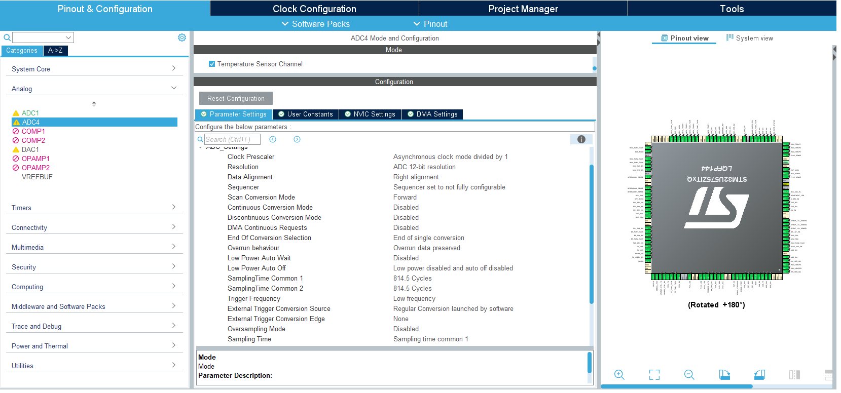 Wrong readout of STM32U575 Temperature Sensor - STMicroelectronics Community