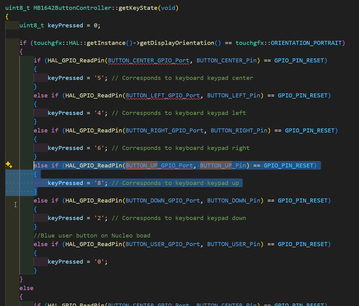 Solved: Hardware button with TouchGFX for screen transitio... - STMicroelectronics Community