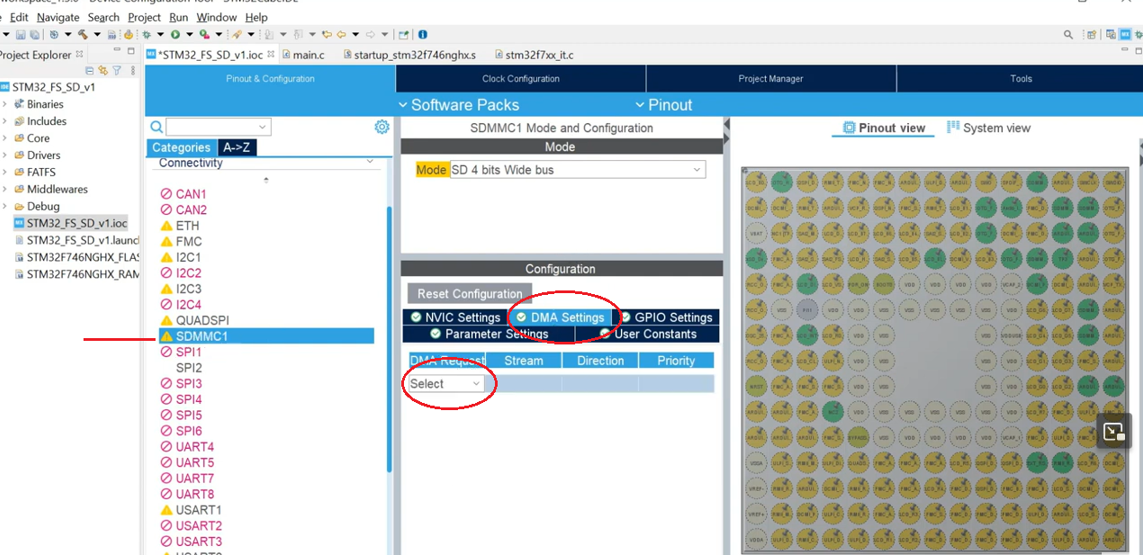 Solved: How to configure FatFs with DMA on STM32L5 using C... - STMicroelectronics Community