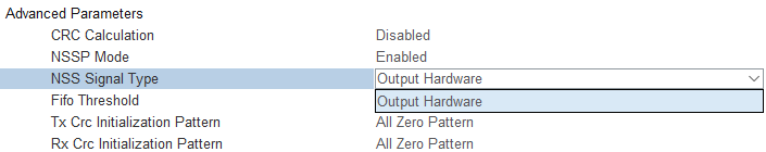 Solved: STM32CubeMX 6.13.0 - SPI NSS can't select SPI_NSS_... - STMicroelectronics Community