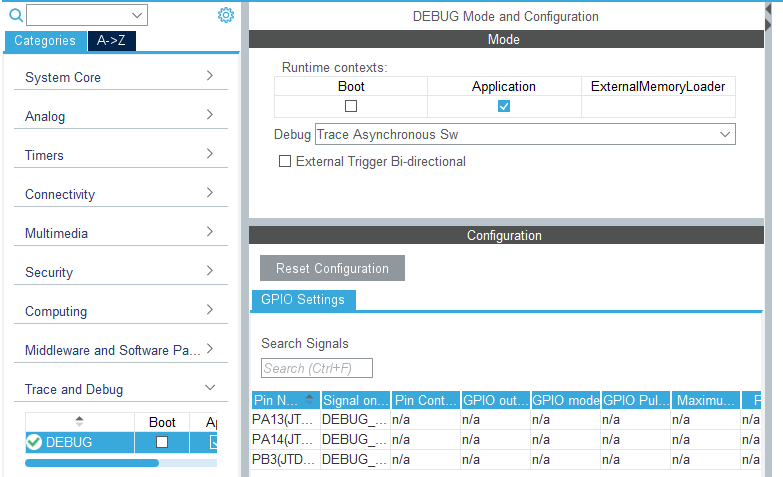 Serial Wire Viewer on STM32H7S3L8 - STMicroelectronics Community
