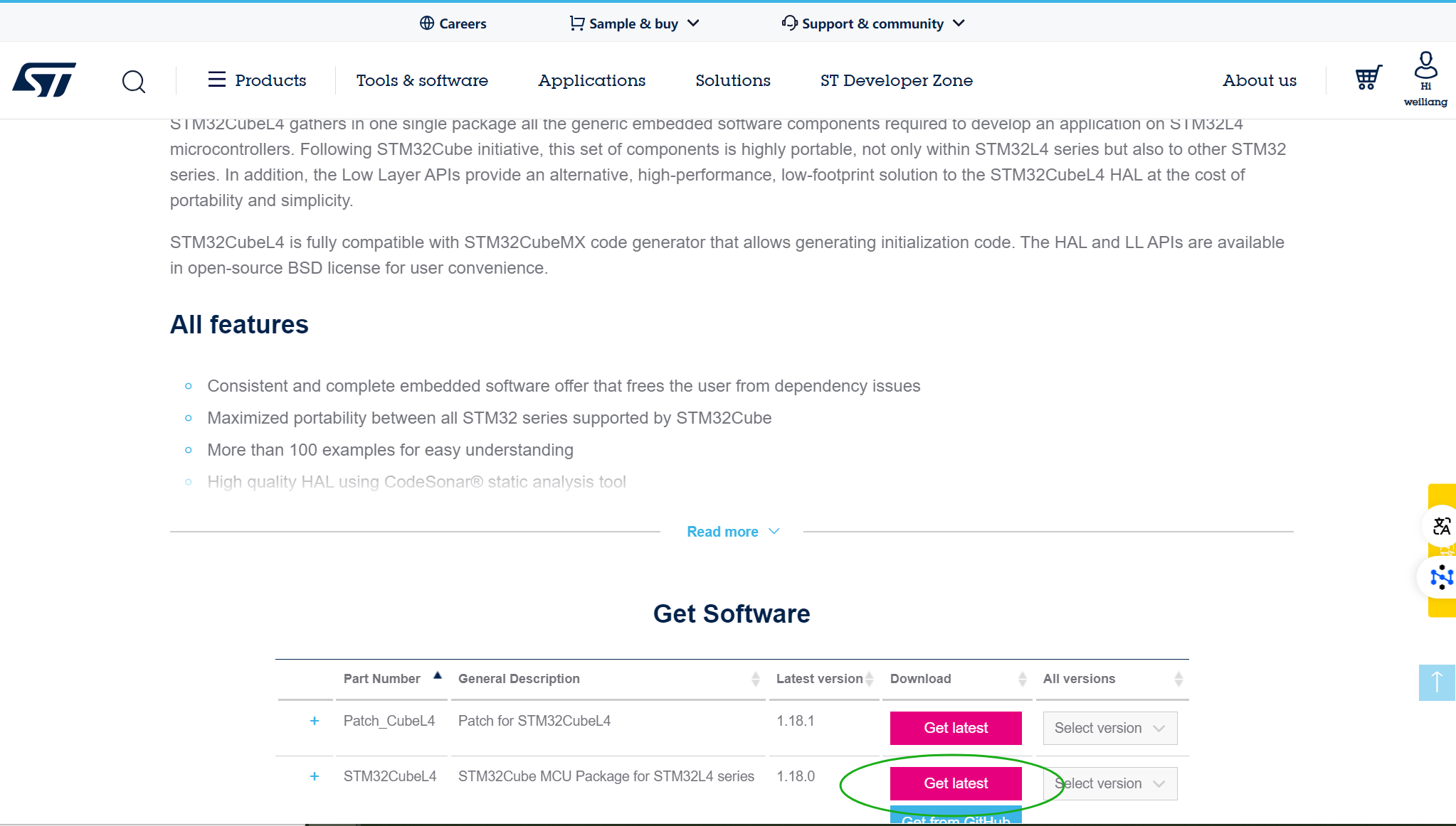 Solved: Downloading STM32CubL4 failed - STMicroelectronics Community