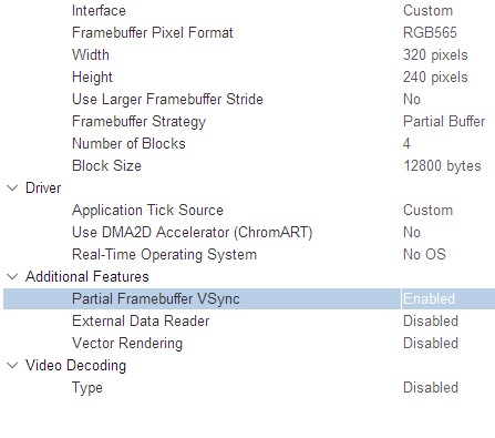 Partial framebuffer screen block Update problem on... - STMicroelectronics Community