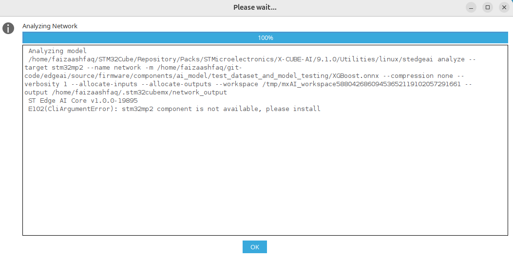 Solved: STM32MP257 CubeAI model analyzing error - STMicroelectronics Community